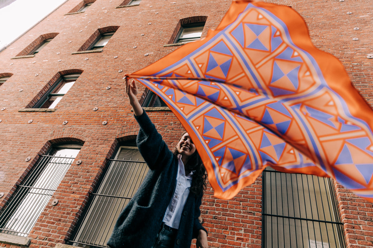 Parfleche Style Silk Scarf – John Isaiah Pepion