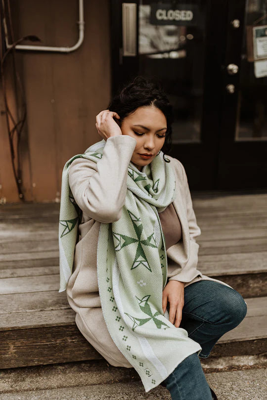 Morning Star Scarf (Green) – John Isaiah Pepion